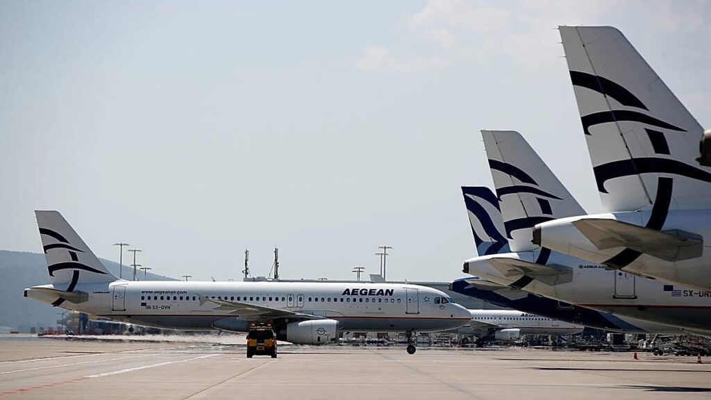 Die griechische Fluggesellschaft Aegean Airways wird erstmals in Europa ...